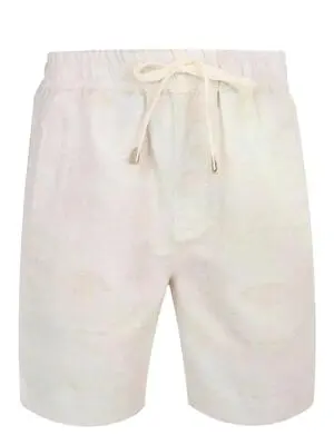 Eleventy Paisley-print Drawstring Shorts - Neutrals