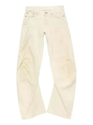 Acne Studios Loose Fit Paint Splatter Jeans - Neutrals