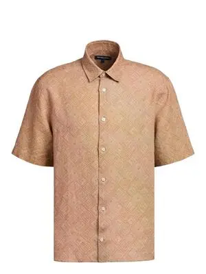 Frescobol Carioca Castro Angra Madeira-print Shirt - Neutrals
