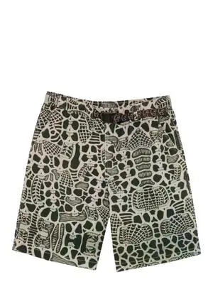 BRAIN DEAD Skull Climber Shorts - Neutrals