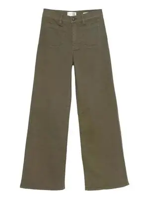 FRAME Modernist Wide Leg Jeans - Green