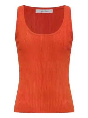 Max Mara Ribbed Tank Top - Orange
