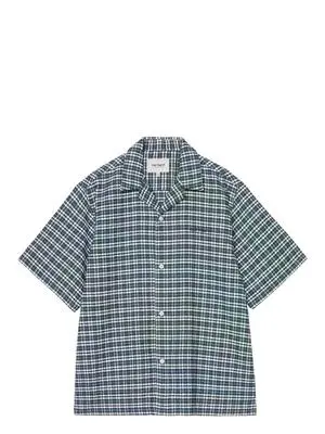 Carhartt Work In Progress Kander Checked Cotton Shirt - Black