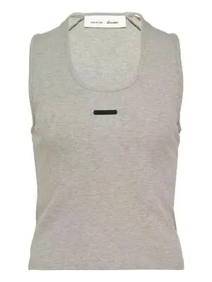 Fear Of God Logo-patch Tank Top - Grey