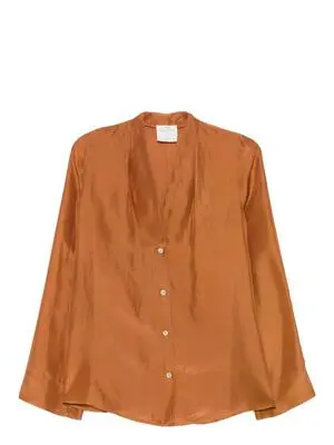 FORTE_FORTE Silk Shirt - Orange