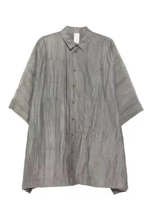 Soh Crinkled-effect Shirt - Grey