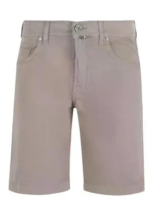 Jacob Cohen Logo Patch Five-pocket Shorts - Grey