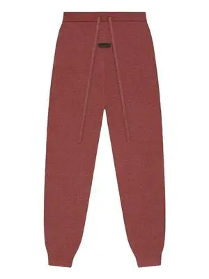 Fear Of God Essentials Waffle Fitted Sweatpants - Crimson