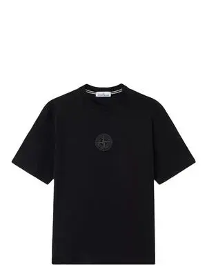 Stone Island Logo-detail T-shirt - Black