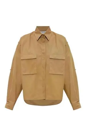 Max Mara Flap-pocket Cotton Shirt - Neutrals