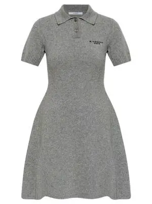 Givenchy Polo-collar Mini Dress - Grey