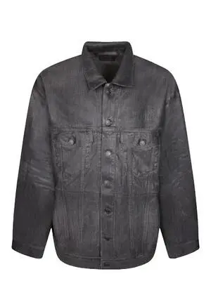 Balenciaga Oversized Jacket - Light Hter Grey Ylw