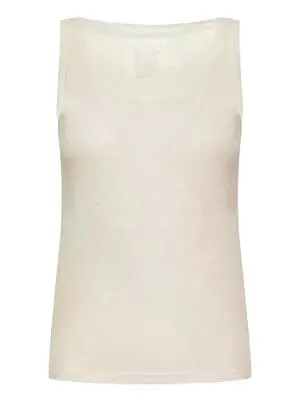 120% Lino Slub Texture Tank Top - Neutrals