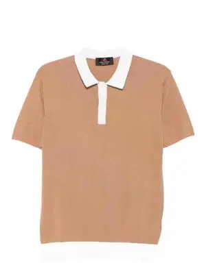 Peuterey Rolle Colourblock Short-sleeve Polo Shirt - Neutrals