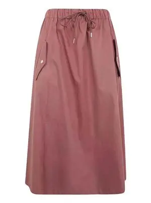 Paul Smith Drawstring-fastening A-line Midi Skirt - Red