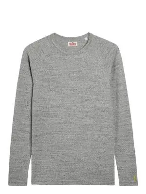 Stretch Marl-effect Long-sleeve T-shirt - Grey