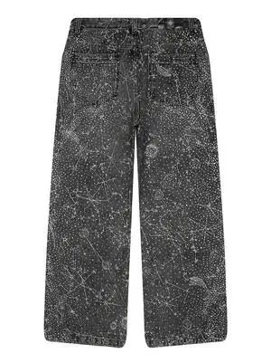 BIRTH OF ROYAL CHILD Zodiac Embellished Jeans - Black