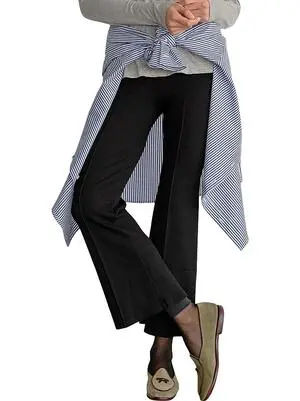 Donni. The Rib Kick Flare Pants - Jet