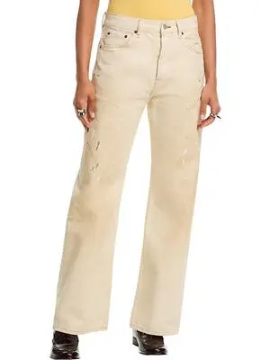 Acne Studios Wide-leg Denim Jeans - White
