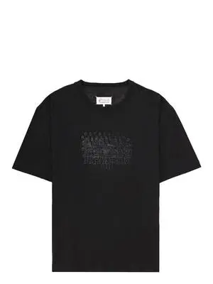 MAISON MARGIELA T-shirt Con Stampa - Black