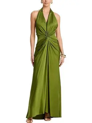 A.L.C. Mabel Halter Gown - Tomatillo