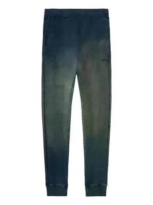 DIESEL® P-wafy Waffle-knit Track Pants - Blue