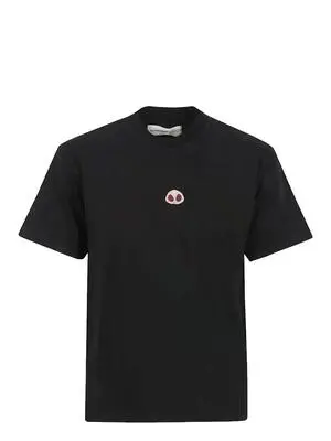 ALBERTO BRESCI Embroidered-motif T-shirt - Black