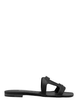 Manolo Blahnik Grellanuflat Cut-out Sandals - Black