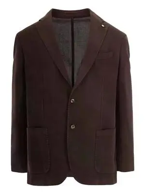 L.B.M. 1911 Single-breasted Blazer - Brown