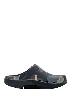 Undercover Floral-print Sandals - Black