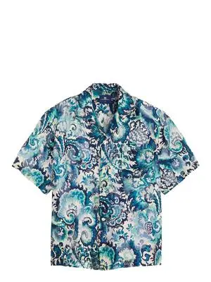 LEVI'S Paisley Jacquard Camp Shirt - Blue