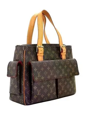 LOUIS VUITTON Multipli Cite Handbag Monogram Canvas Satchel - Brown