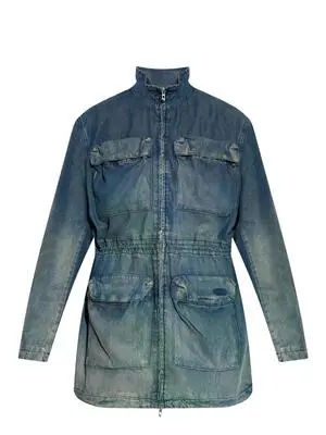 DIESEL® Flap-pocket Denim Jacket - Blue