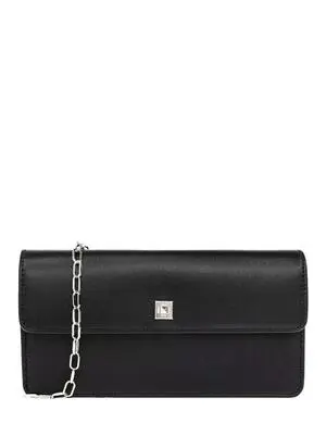 Max Mara Leather Clutch Bag - Black