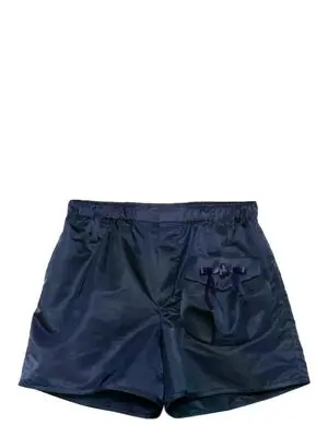 AO YES Bow-detail Pocket Shorts - Blue