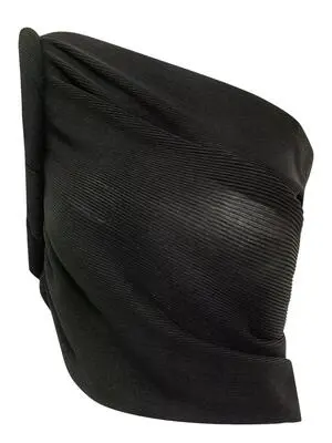 Alberta Ferretti Draped One-shoulder Top - Black