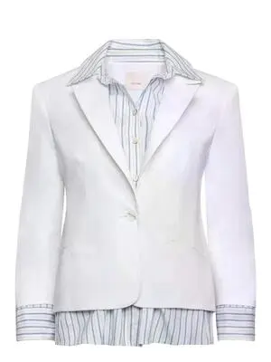 Cinq À Sept Peri Striped Blazer - White