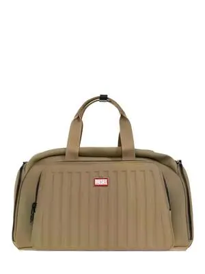 DIESEL® Ribbed Logo Patch Holdall Bag - Neutrals