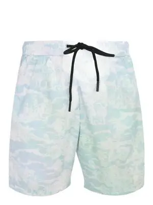 MAUNA KEA Hawaiian-Print Shorts Green