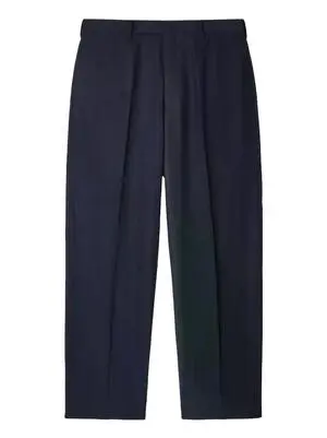 Paul Smith Pressed-crease Wool Trousers - Blue