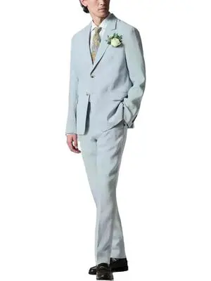Paul Smith Linen Trousers - Blue