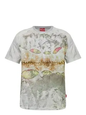 DIESEL® T-clintin Printed T-shirt - Grey