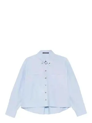 LUISA CERANO Chest-pockets Long-sleeve Shirt - Blue