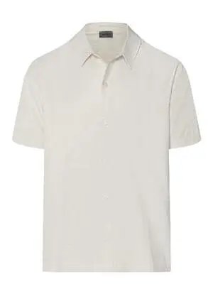 Hanro Uc Linen And Cotton Woven Shirt - Sandy