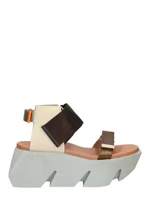 United Nude Panelled Touch-strap Sandals - Neutrals