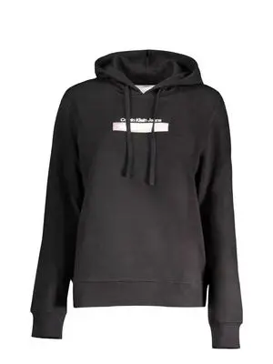 Calvin Klein Logo-print Drawstring Hoodie - Black