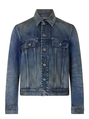 Rick Owens Denim Trucker Jacket - Blue