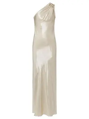 Max Mara Odissea One-shoulder Gown - Gold