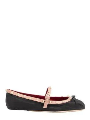 Valentino Garavani Rockstud Mary-jane Ballerinas - Black