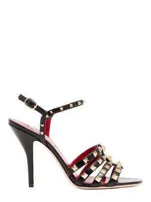 Valentino Garavani Rockstud Kidskin Sandal - Black